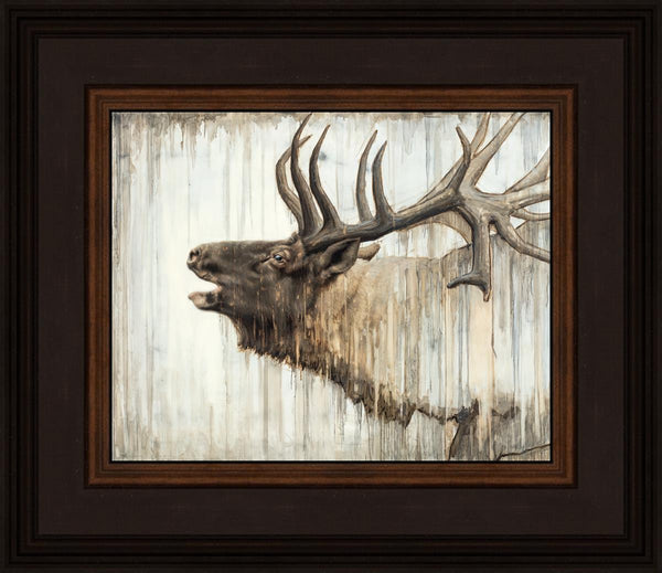 Nature's Art by Dan Wilson Bugling Elk large rack rain – Dan Wilson Art