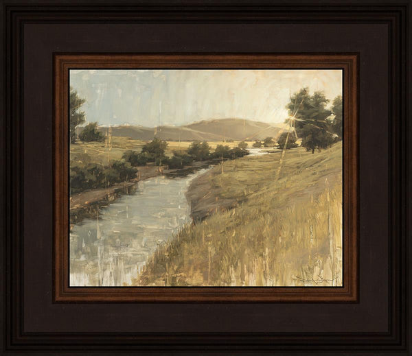 Peaceful Dusk by Dan Wilson Landscape with a river – Dan Wilson Art